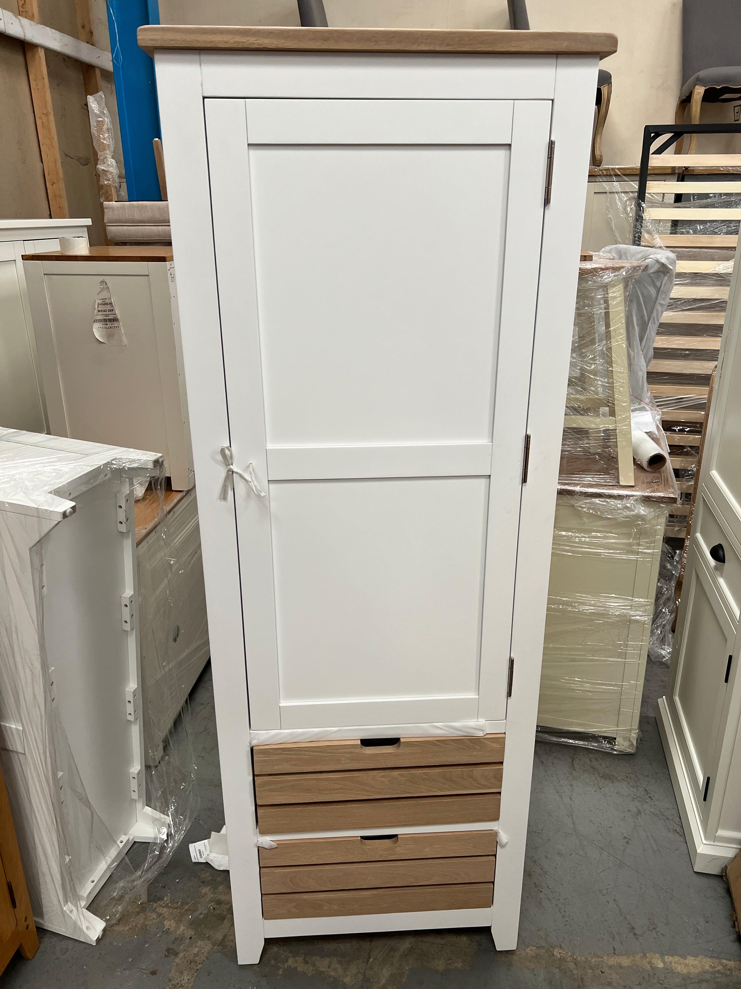 CHESTER PURE WHITE Narrow Larder – Quality Furniture Clearance Ltd