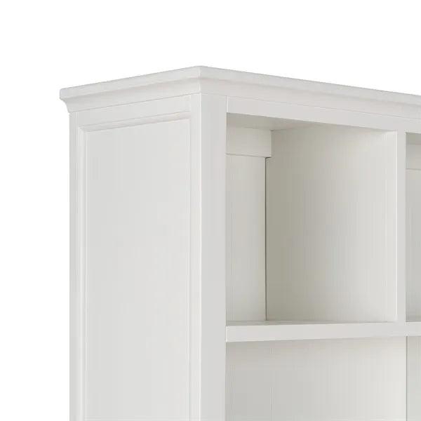 STOW WARM WHITE Large Bookcase with Drawers – Quality Furniture ...