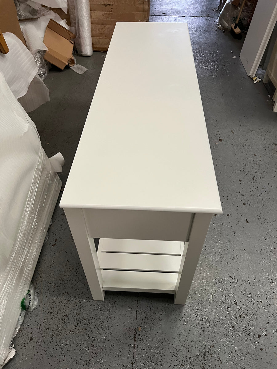 STOW WARM WHITE Extra Large Console Table – Quality Furniture Clearance Ltd