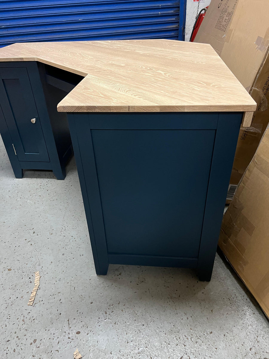 CHESTER MIDNIGHT BLUE Corner Desk – Quality Furniture Clearance Ltd